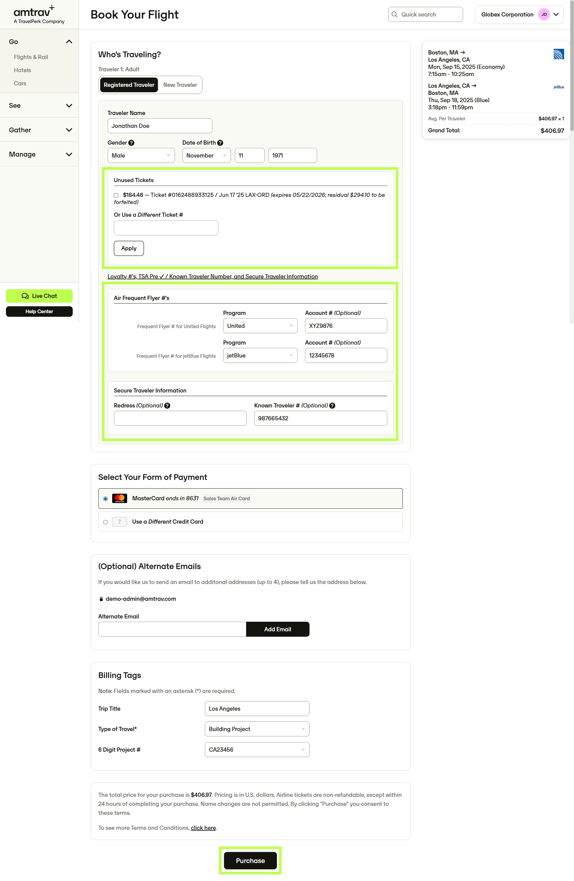 How do I book a flight? – AmTrav